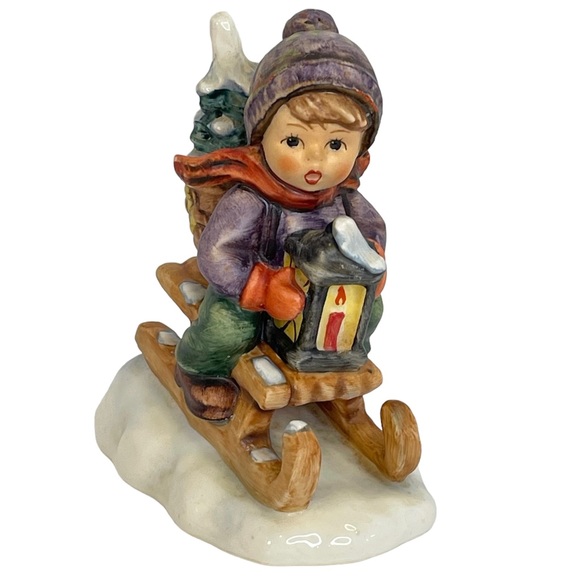 Goebel | Holiday | Vtg Goebel 981 Ride Into Christmas 396 2 Porcelain ...